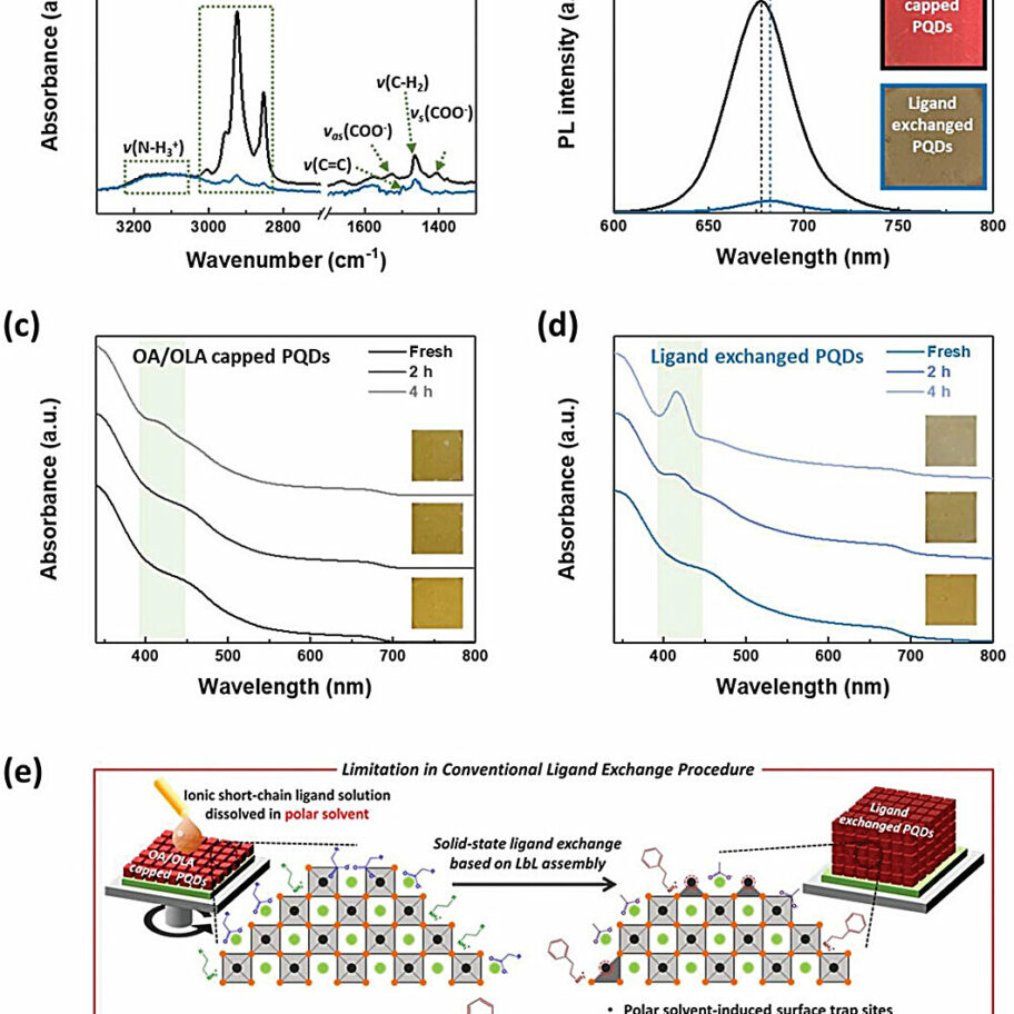 Quantum dot surface stabilization strategy offers both efficiency and ...