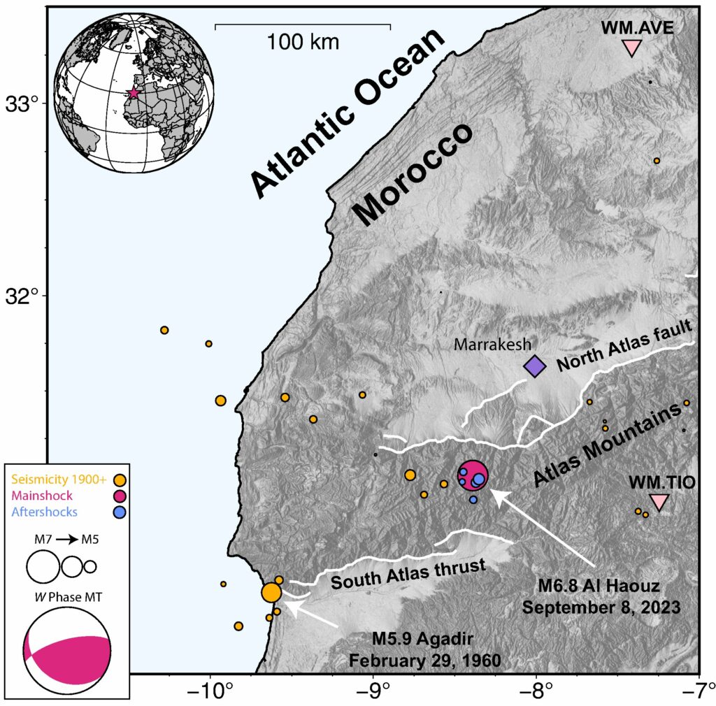 Morocco earthquake had unusual deep slip, according to new modeling ...