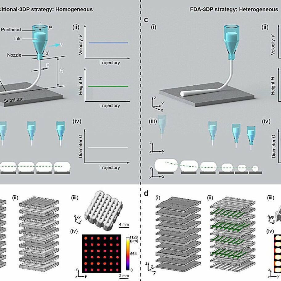 Researchers develop novel 3D printing strategy with controllable ...