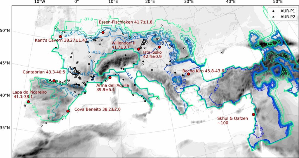 New population model identifies phases of human dispersal across Europe ...